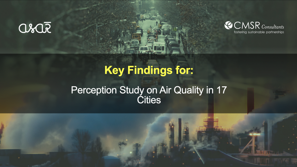 Perception Study on Air Quality in 17 Cities - Asar